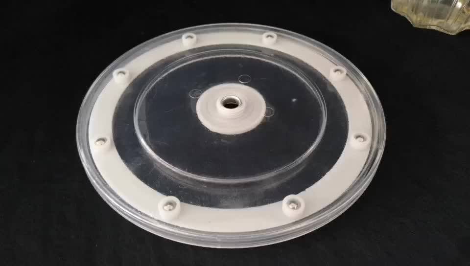 White Acrylic Lazy Susan Clear Transparent Plastic Turntables - Buy ...