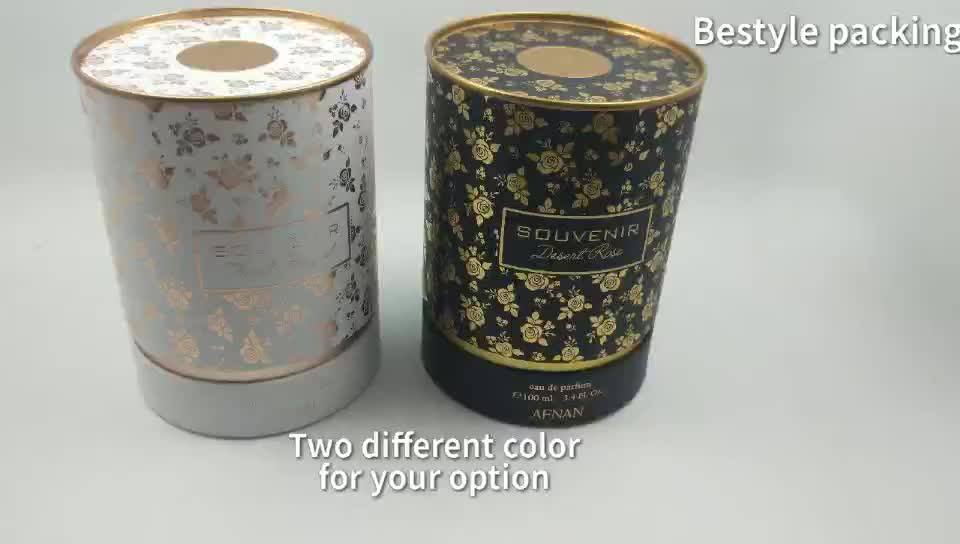 Round Cylinder Gift Box Fragrance Packaging Cardboard Container For ...