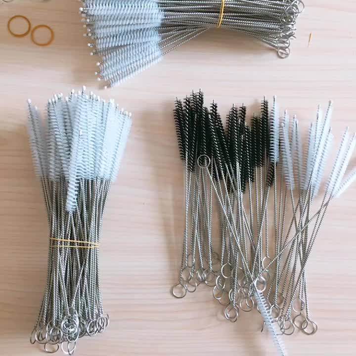 Stainless Wire Long Steel Handle Nylon Spiral Round Tube Pipe Flue ...