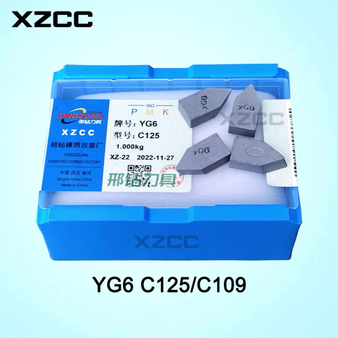 Factory Yg6 Carbide Tips K20 C125 C122 Cemented Carbide P30 C120 C116 C110 Lathe Tools Yg6z Tip ...