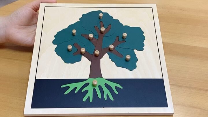 Leaderjoy Tree Puzzle Montessori Wooden Toys For Kids Early Education ...