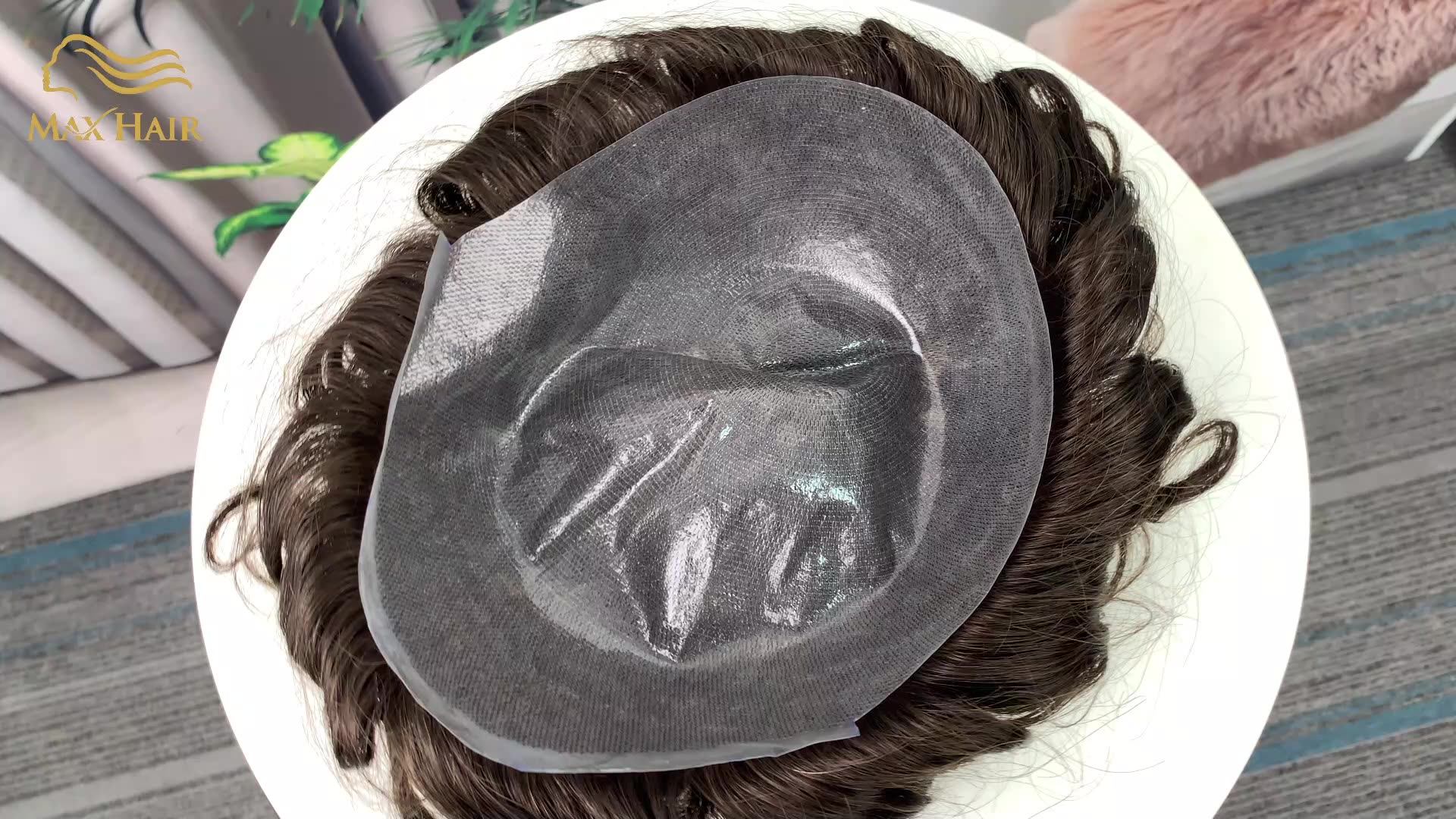 Men Toupee Systems Light Density Mens Hair Bases Swiss Lace Human Hair ...