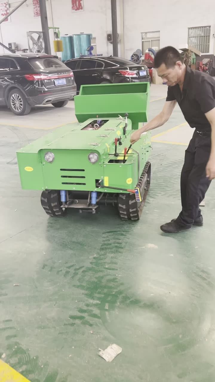 Self Propelled Crawler Ditching Machine Soil Improvement Rotary Tiller ...