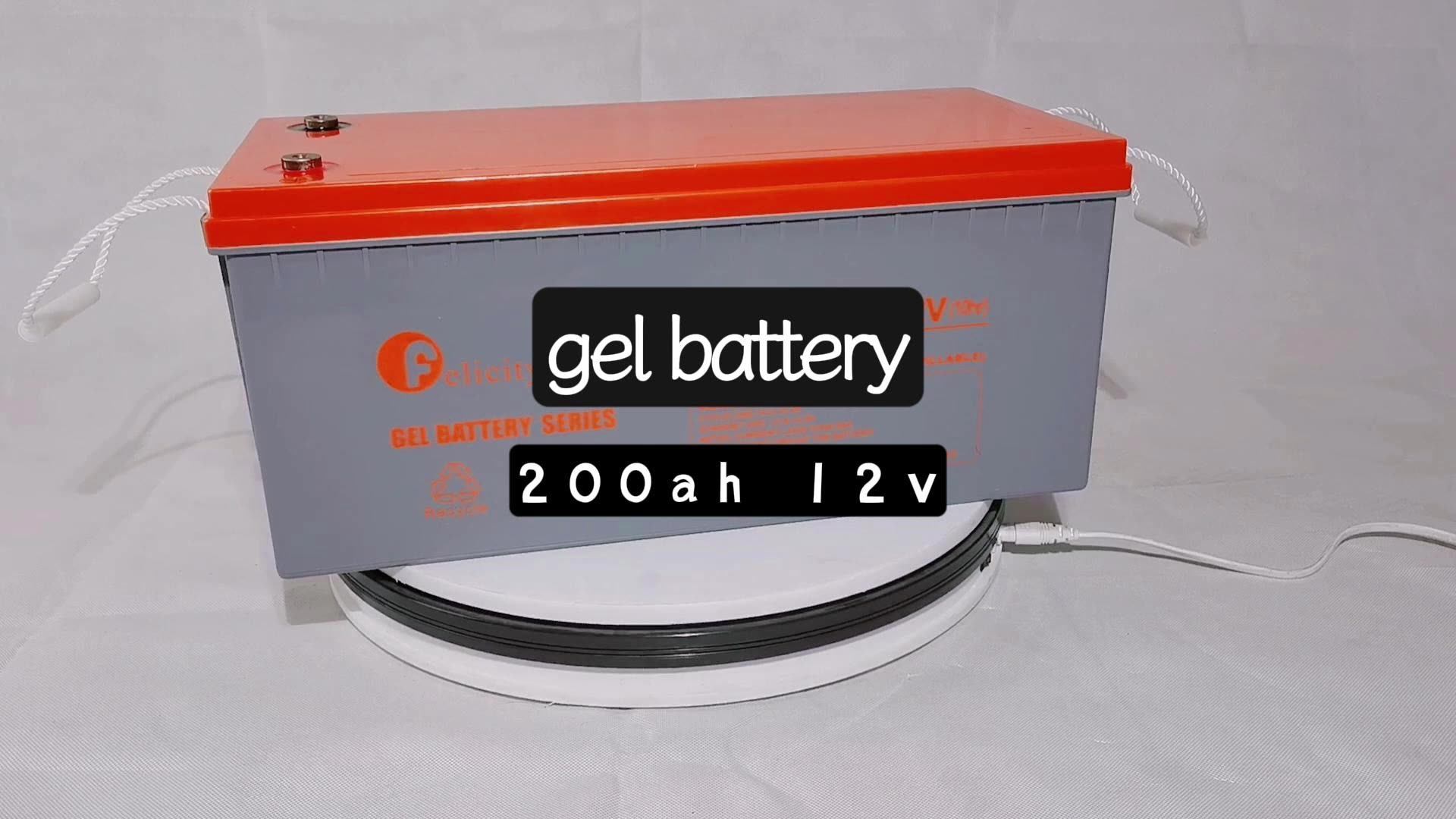 Felicity Solar Gel Solar Battery 12v 100ah 150ah 200ah 250ah Deep Cycle ...