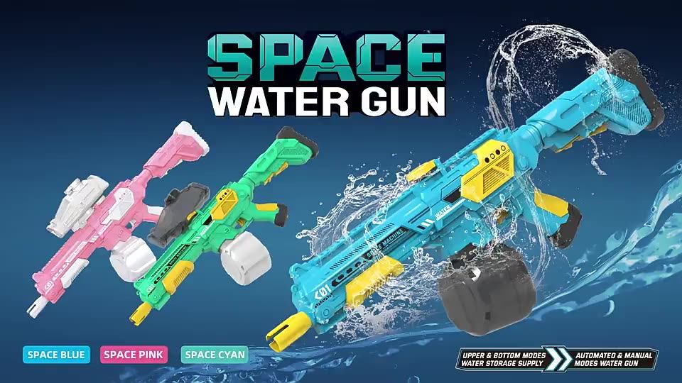 Automatic Shooting Space Water Gun Toys Large Capacity Water Bomb ...