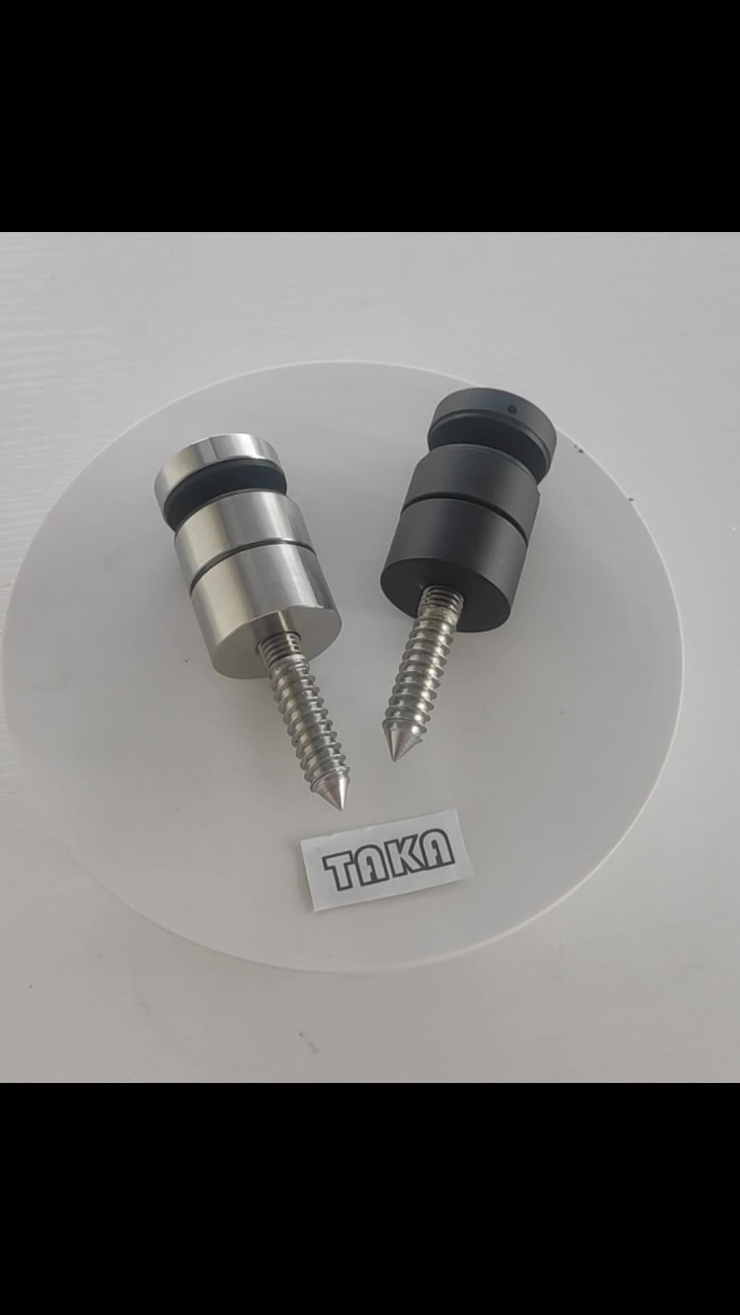 Taka Standoff Floor Side Mount Standoff Frameless Tempered Glass ...