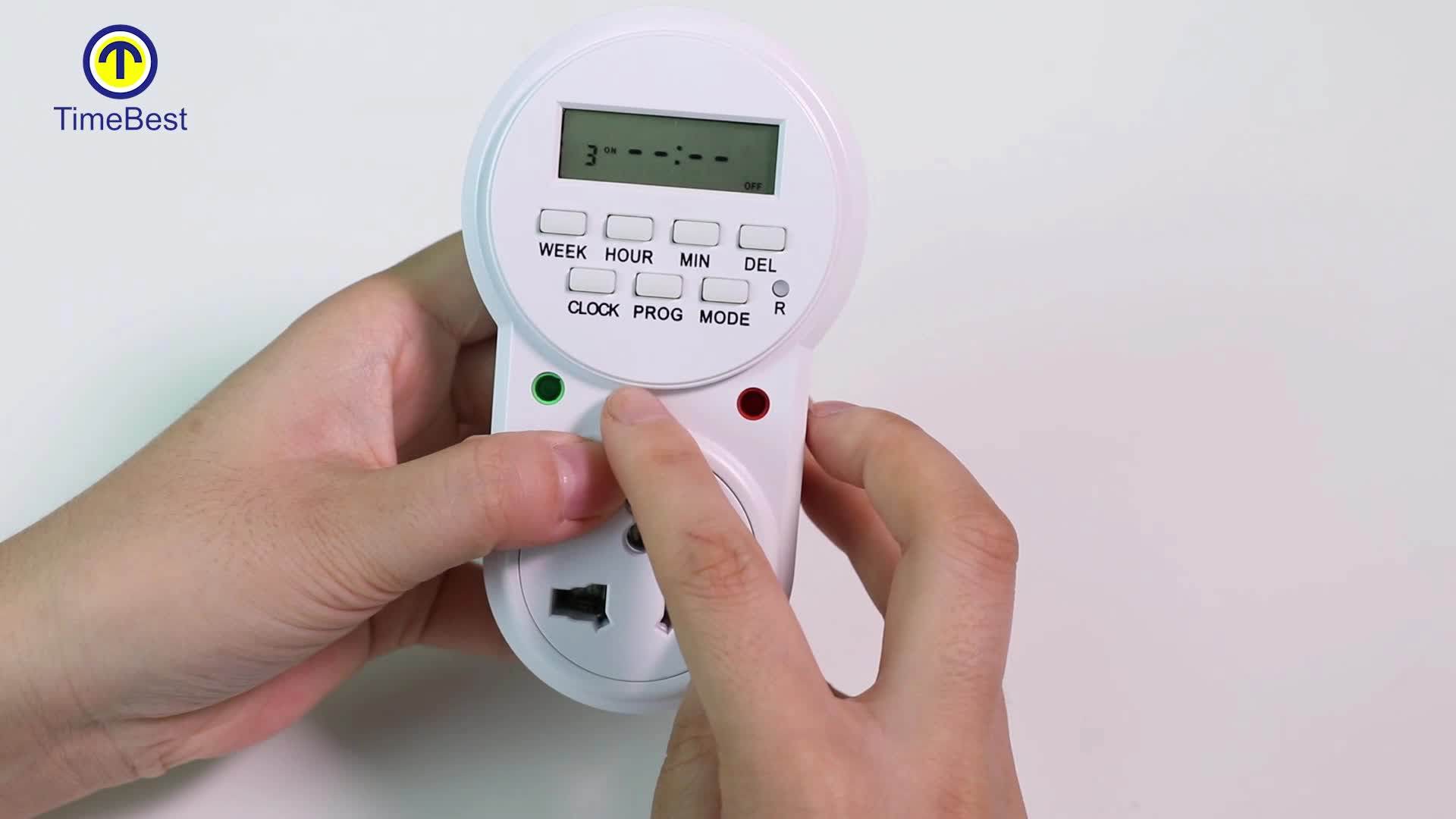 Weekly Programmable Intelligent Smart Digital Timer Socket For Energy ...