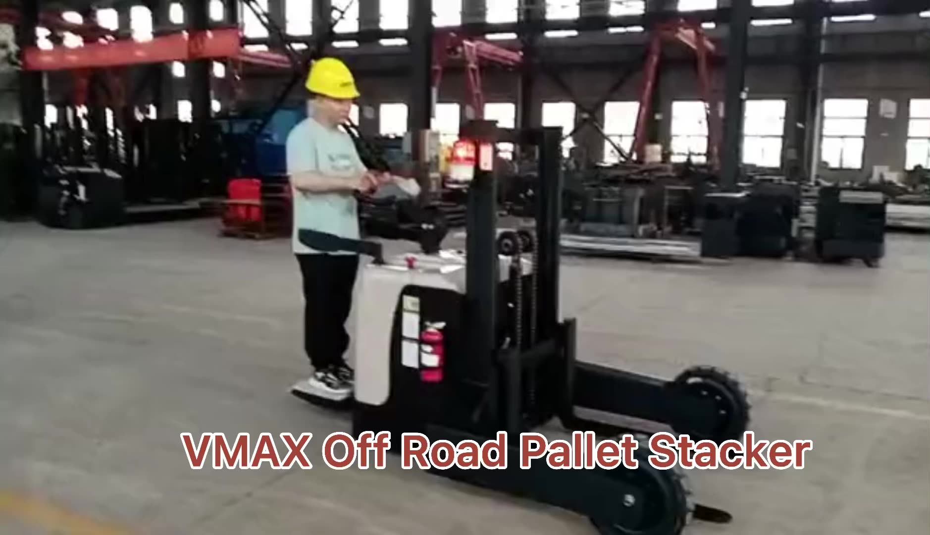 Big Wheel Pallet Stacker New Product Off Road 1ton 1.5ton Powered ...