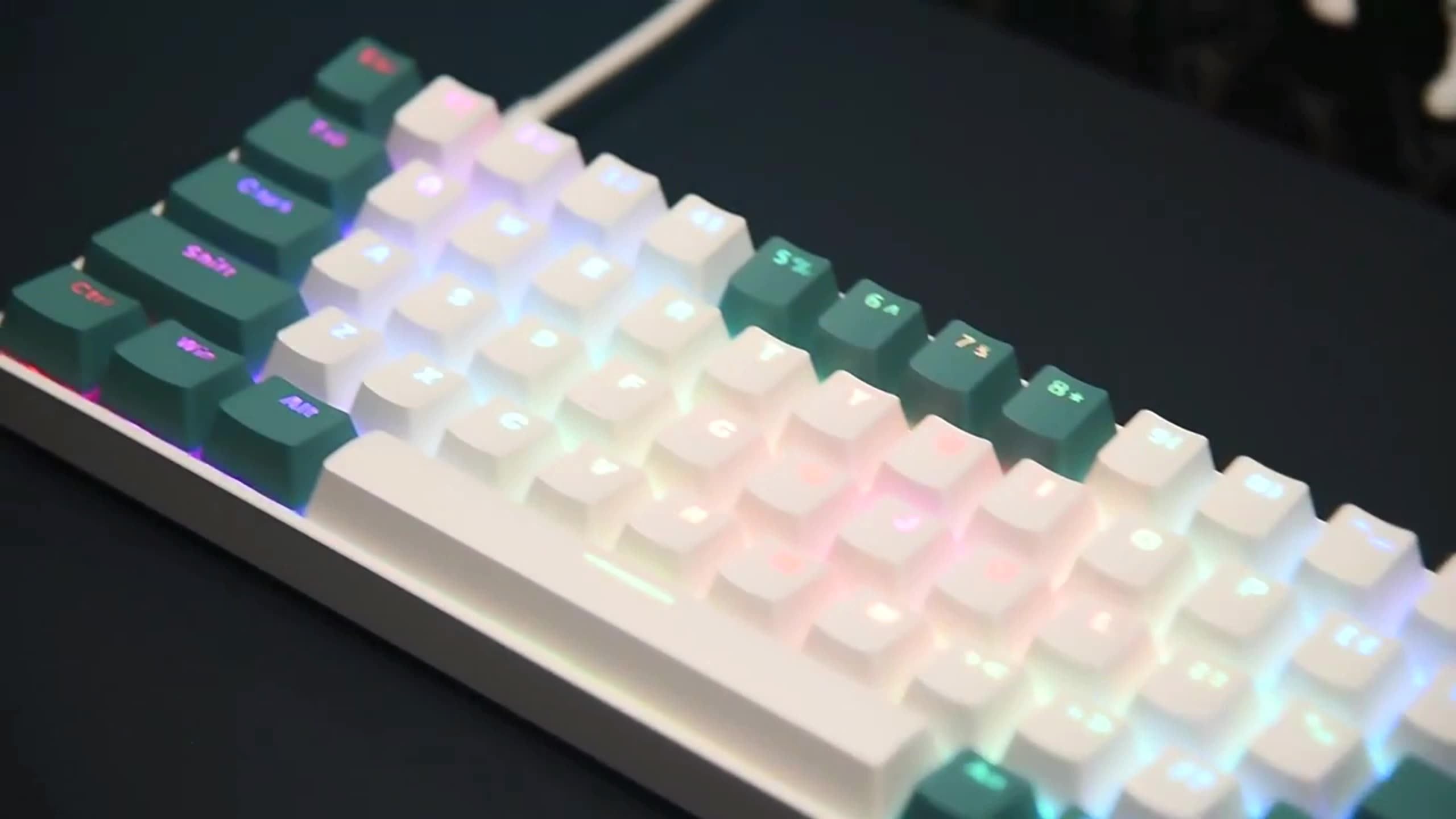 T8 Rgb Mechanical Keyboard Luminous Keycaps Wired Gaming Keyboard Usb ...