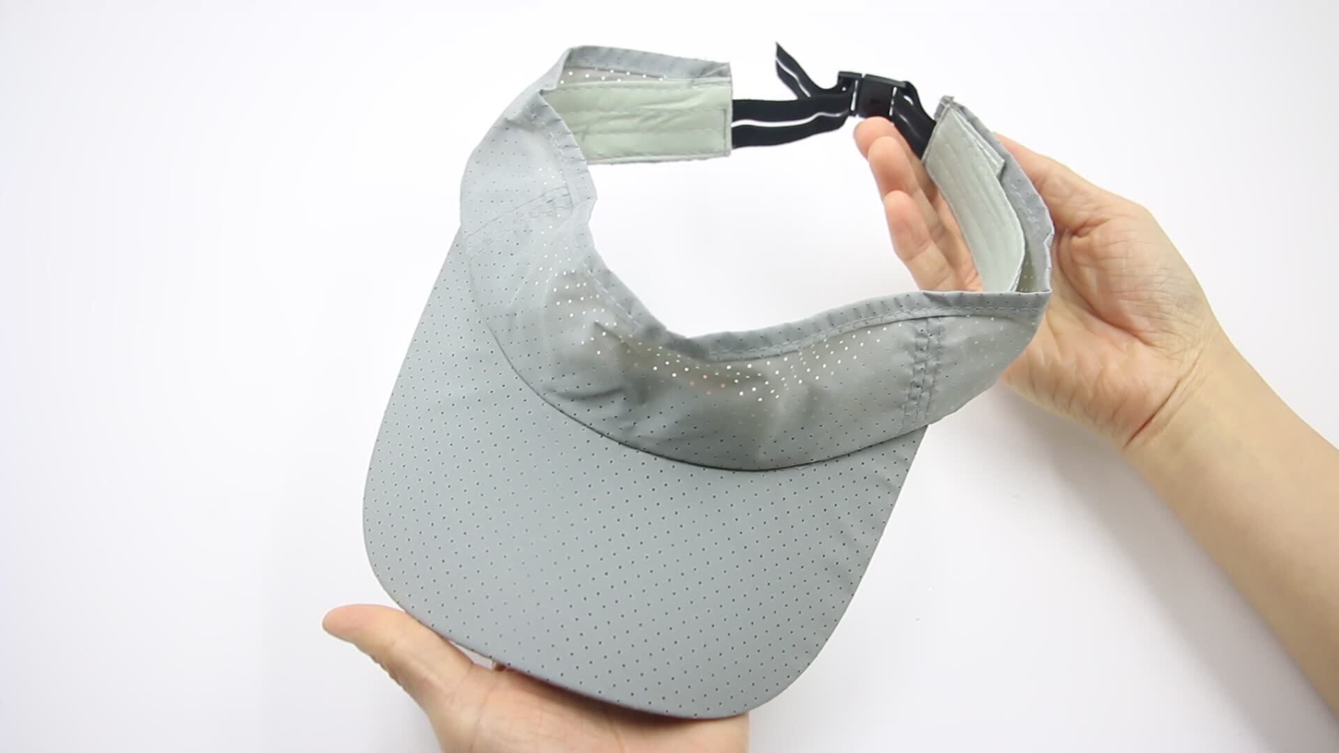 Adjustable Dry Fit Blank Color Sun Visor Sport Hat Quick Dry Running ...