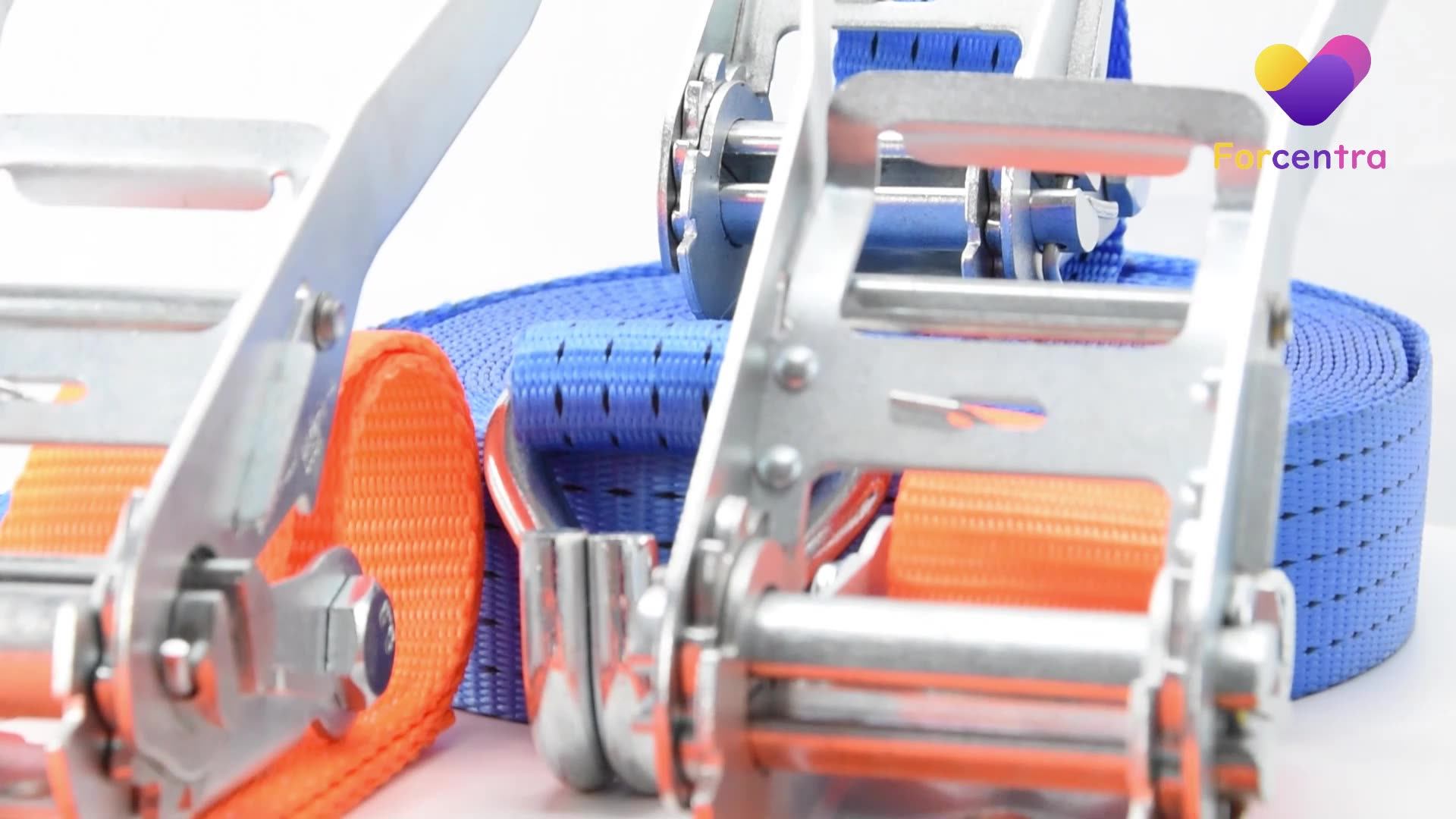 Forcentra Ratchet Tie Down Truck Binding Cargo Lashing Belt 50mm 5 Ton ...