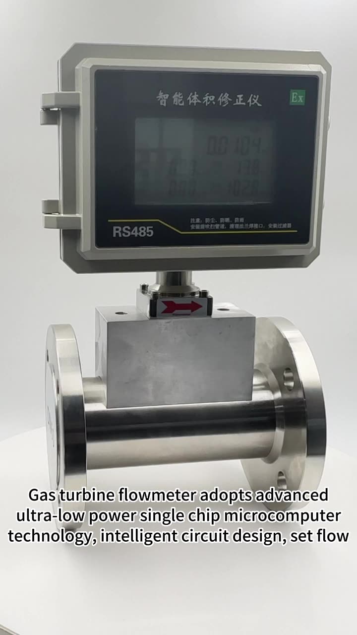 High Pressure Rating Gas Turbine Flowmeter Digital Turbine Flow Meter For Natural Gas - Buy Gas ...