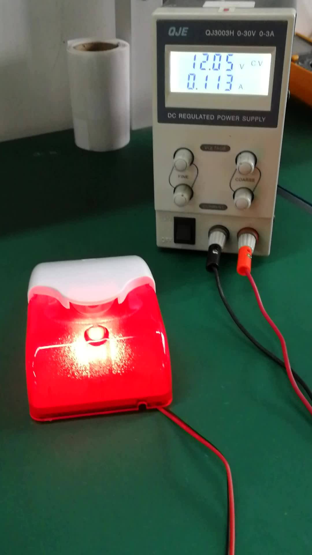 Alarm Small Siren Red Flashing Light Outdoor Strobe Light - Buy High ...