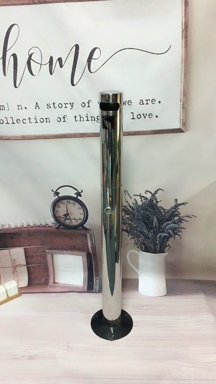 Stainless Steel Outdoor Stand-up Ashtray/metal Standing Ashtray/floor ...