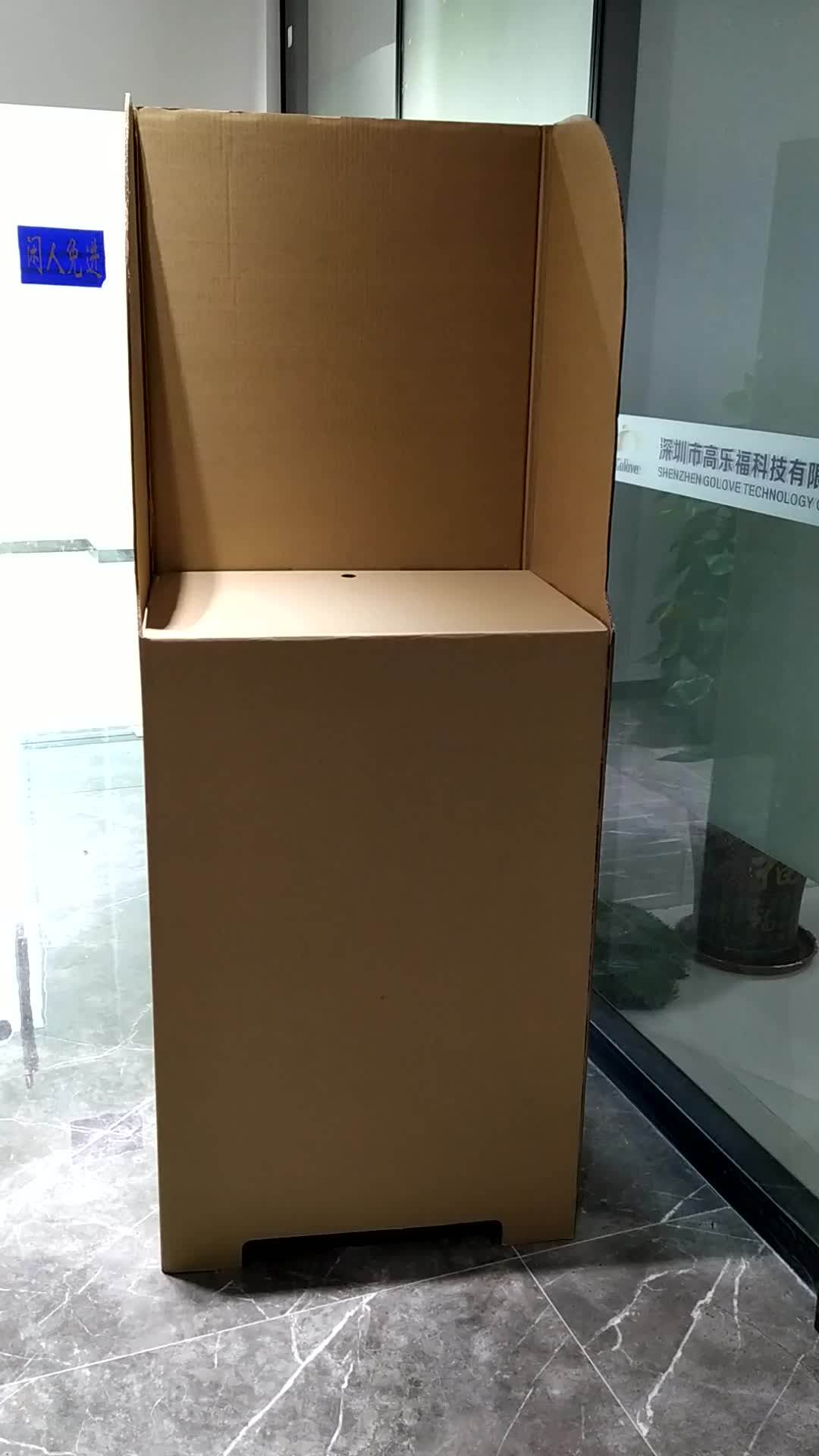 Foldable Corrugated Voting Booth For 1 Person - Buy Corrugated Voting ...