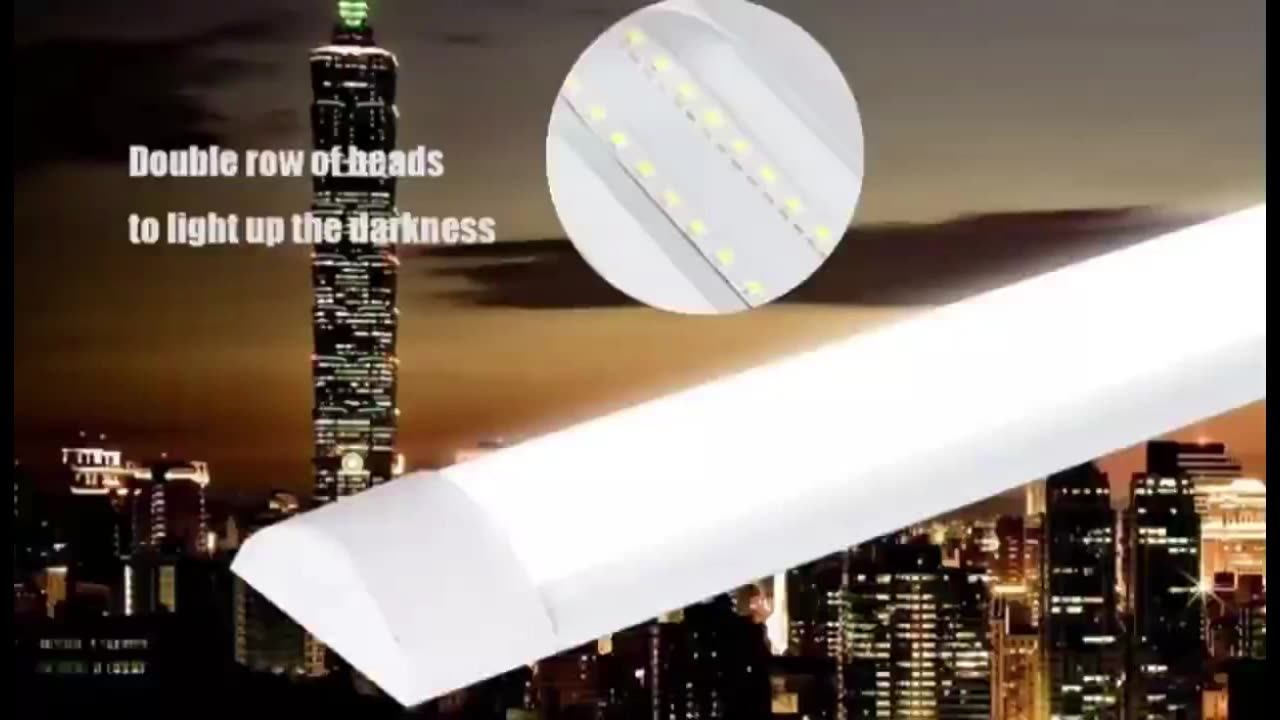 High Lumen Led Flat Tube 2ft 4ft 8ft Led Linear Lighting Tube 18w 24w ...