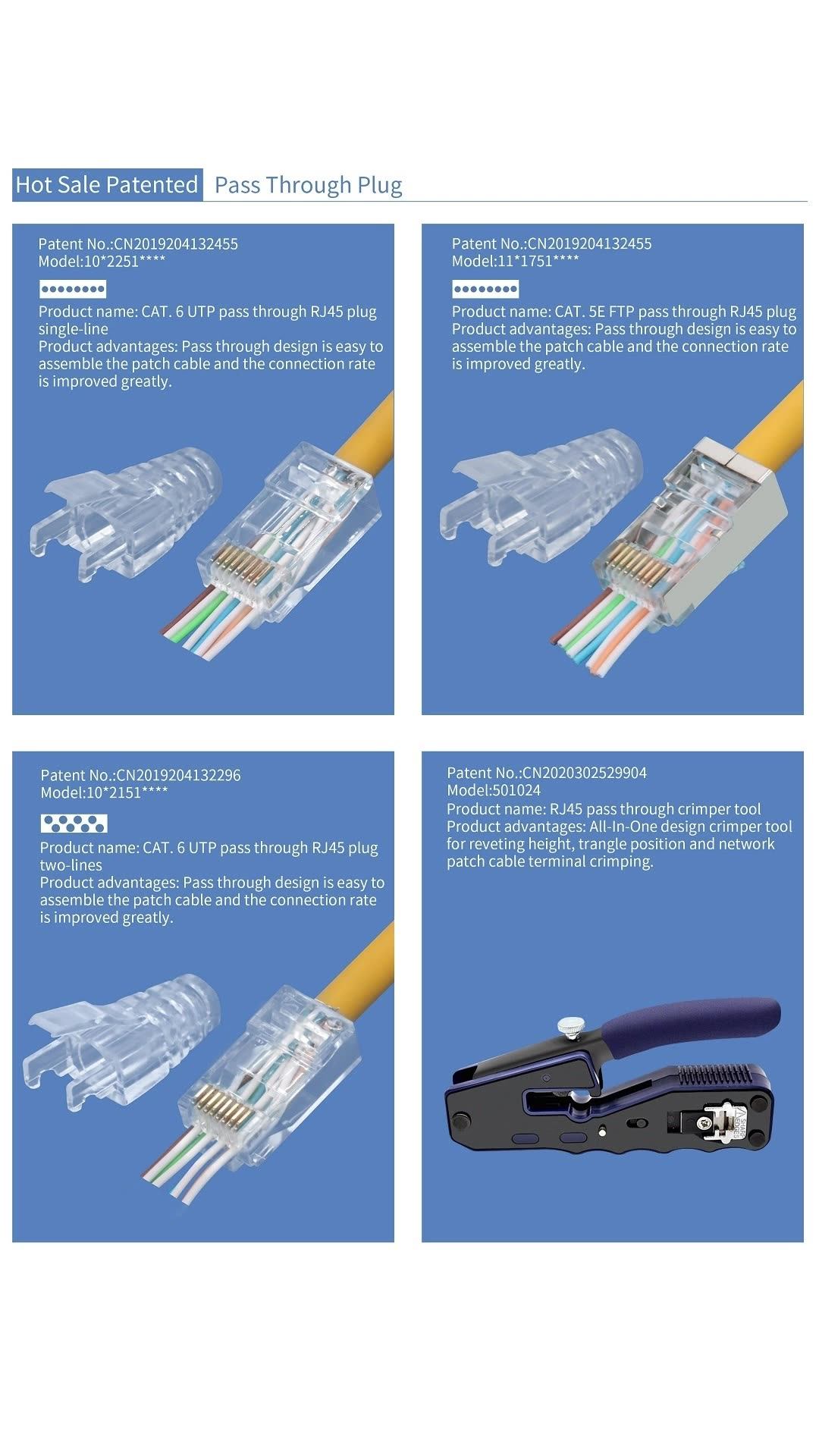 Terminal Connector Cat5 Cat5e Cat6 Cat7 Multi Function Electric Network ...