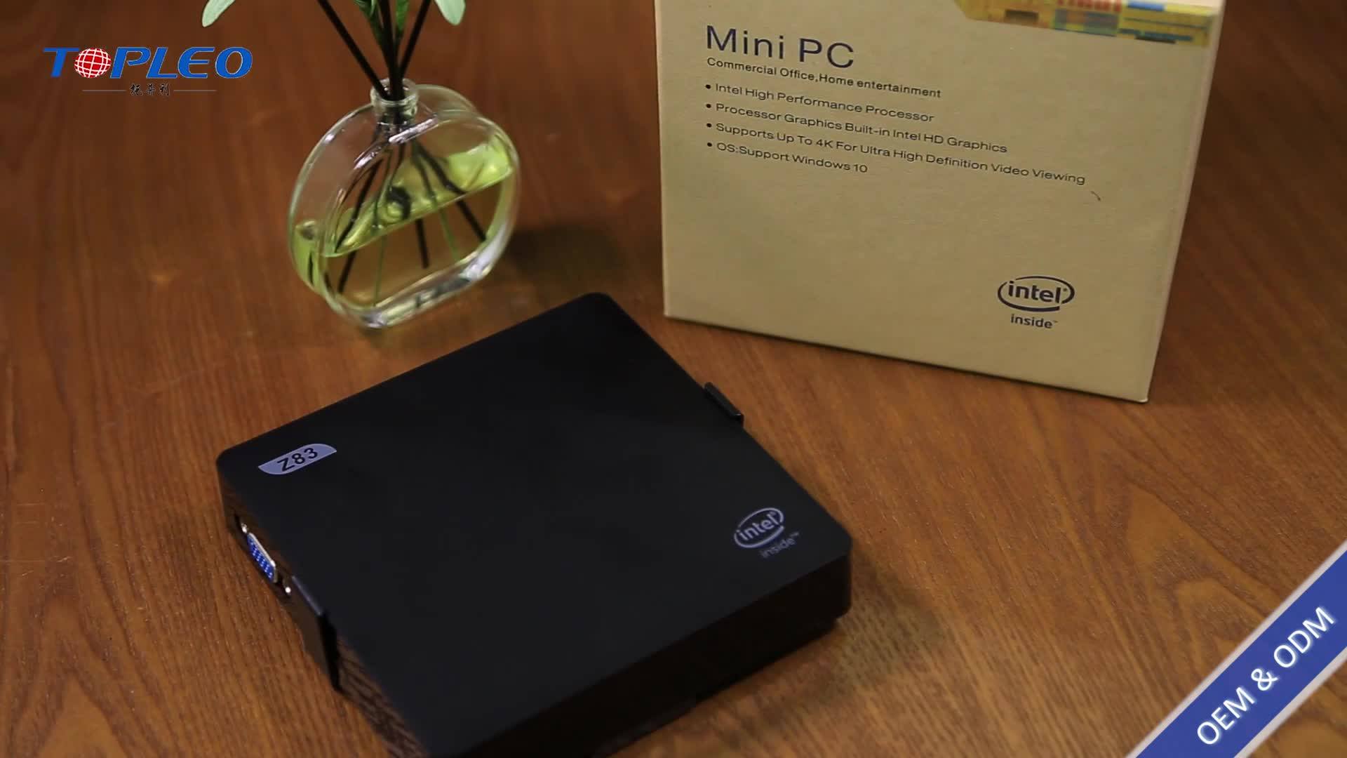 Z85 Gpu Intel Hd Graphics 400 Atom Mini Pc Win10 Support 4k 3840*2160 ...