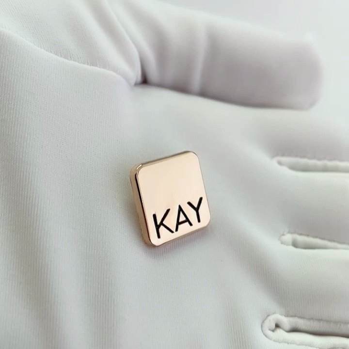 Custom Any Color Rim Embossed Logo Shank Jeans Button Metal Clothing ...