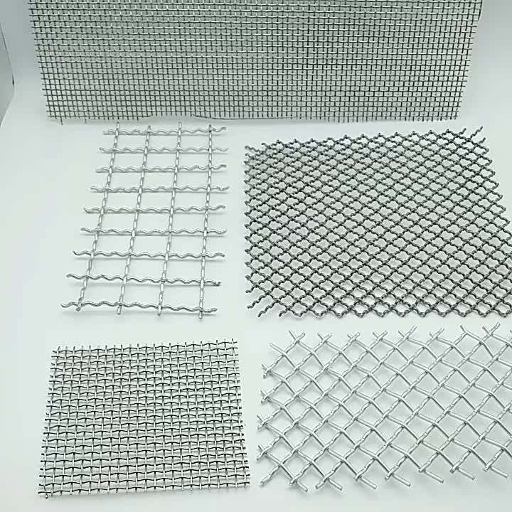 Heavy Duty 304 Stainless Steel Crimped Woven Wire Mesh Rolls Price ...