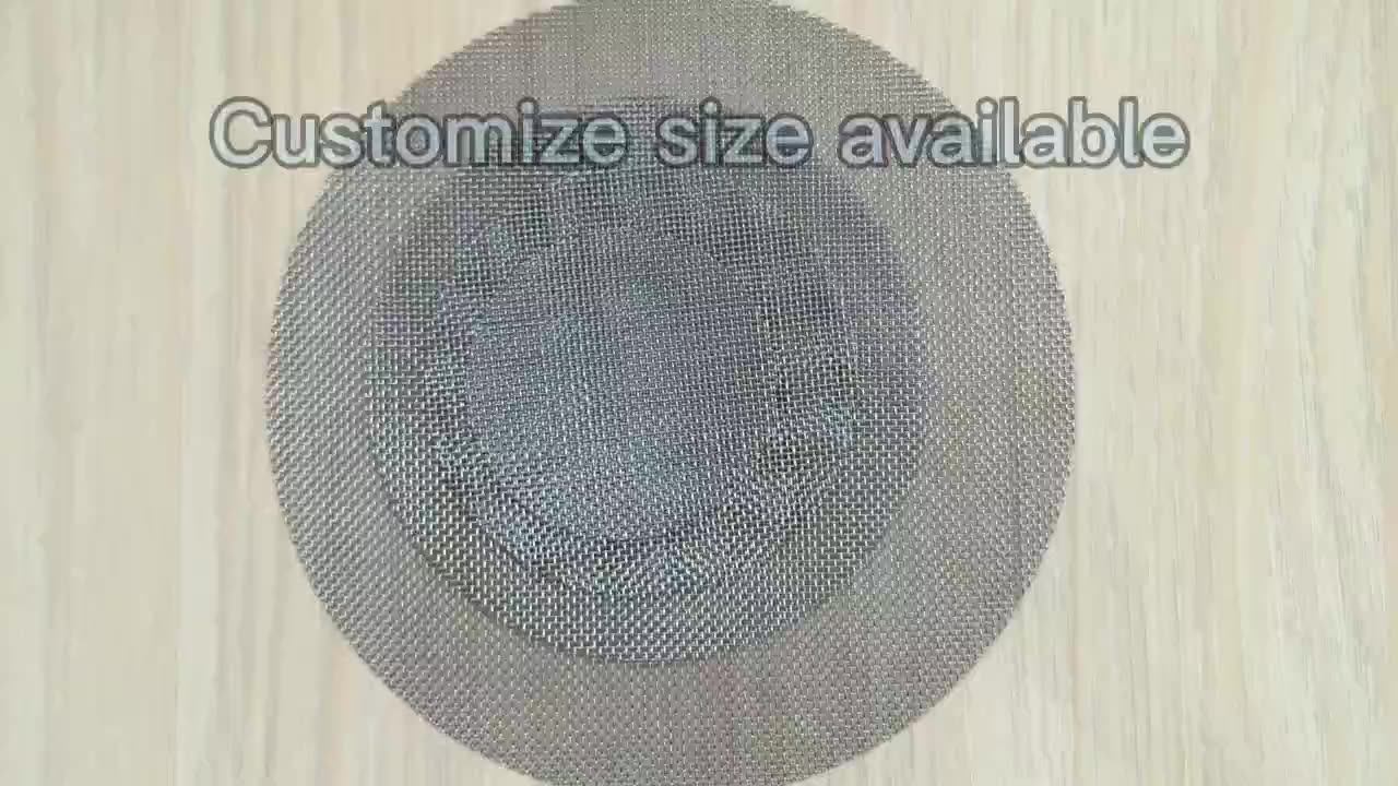 30 50 80 Mesh Round Shape Stainless Steel Filter Mesh Disc Screen - Buy ...