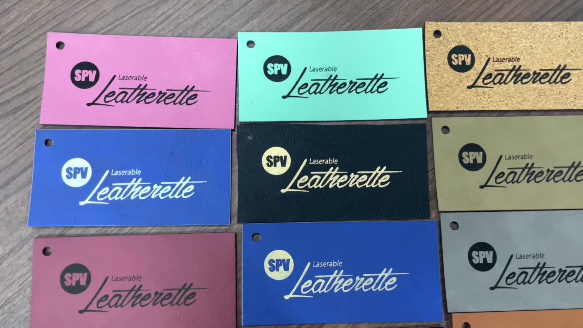 Laserable Leatherette Laser Engraving Leather Blanks Sheets With Self ...