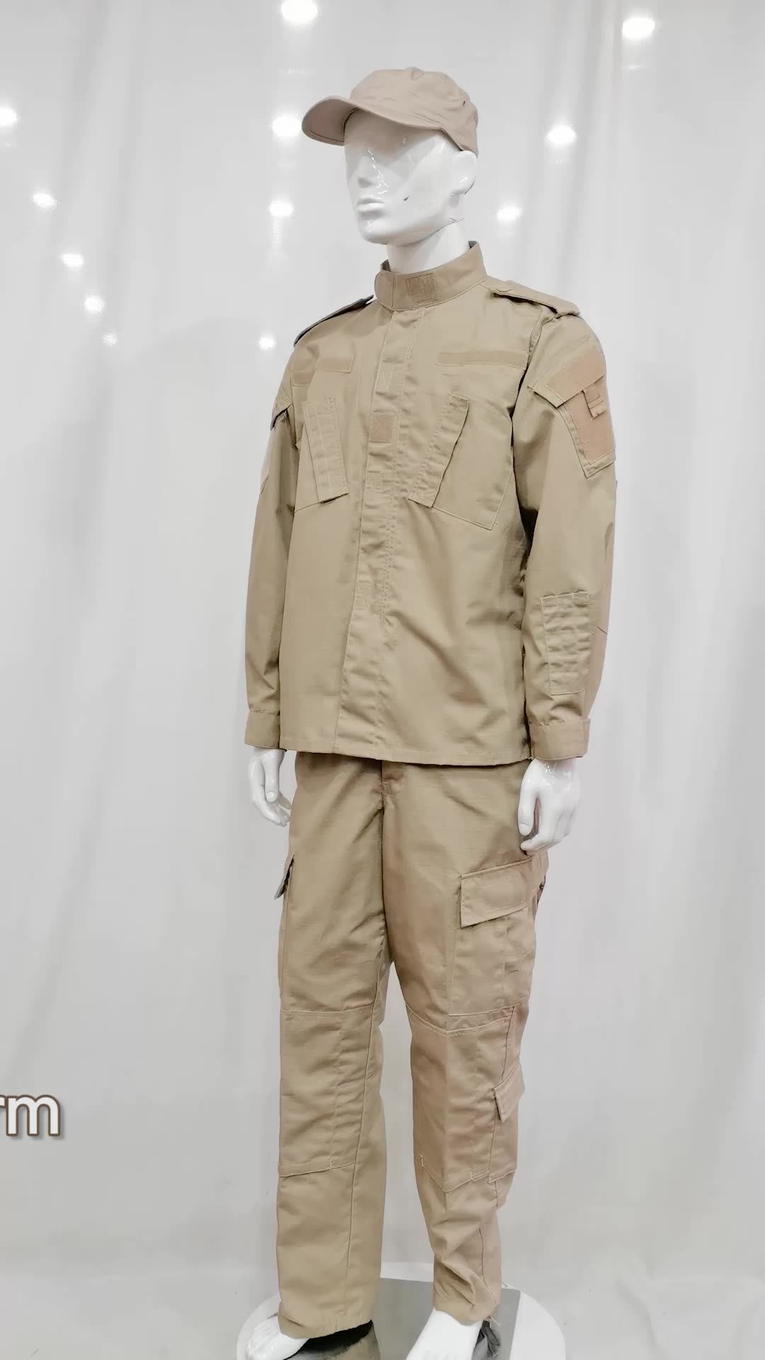 Fronter Uniforme De Combate Del Ejército Camisa-de Color Caqui Uniforme ...