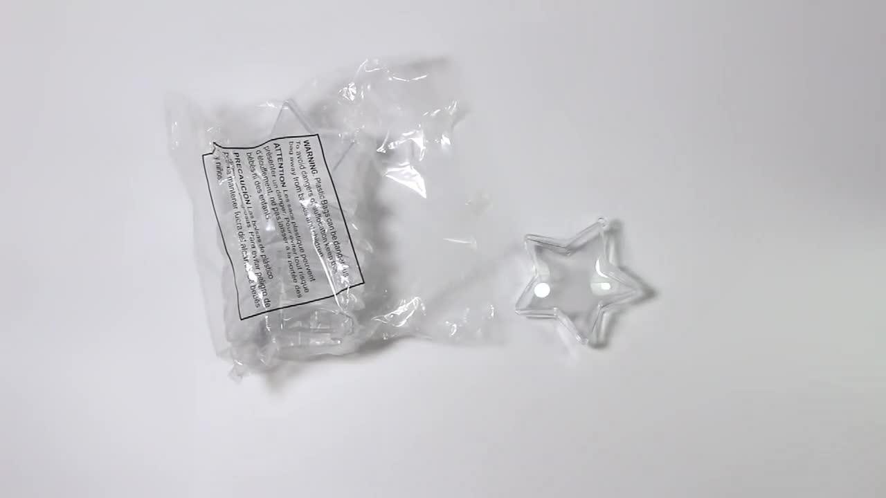Decoration Clear Transparent Openable Box Plastic Christmas Star - Buy ...