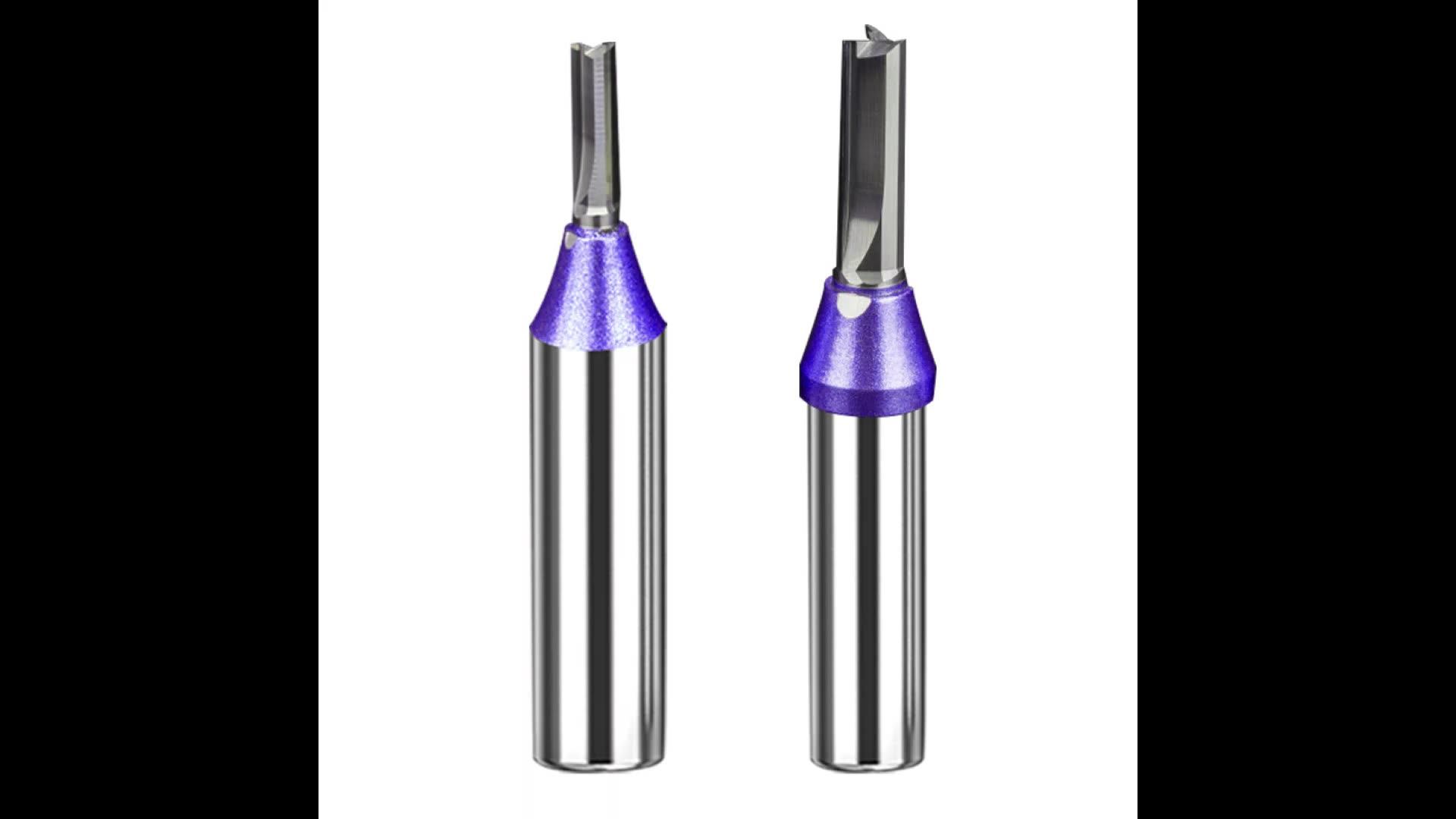 Diamond Pcd Woodworking Cnc Milling Cutter Two Flute Spiral Shank ...