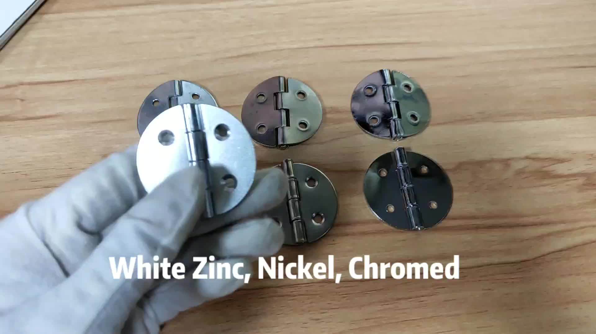 40x40 Circle Small Jewelry Box Round Iron Hinge For Bathroom Door - Buy ...