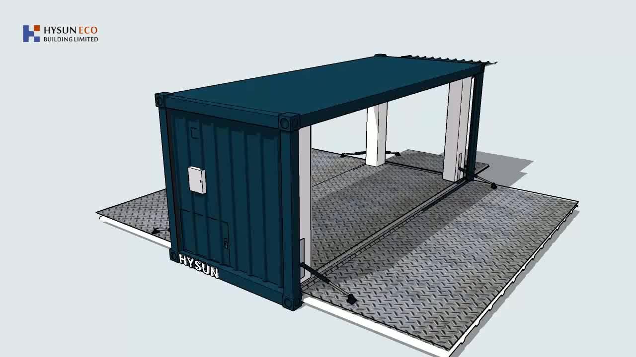 Hysun Pop Up Container House For Singapore Take Out Shop Restaurant ...