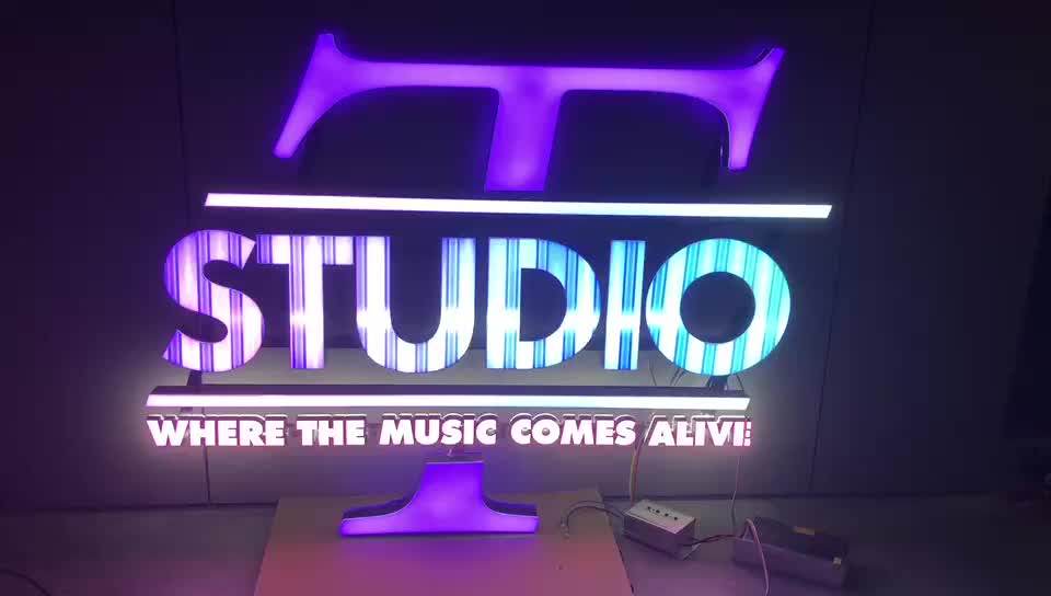 3d Light Up Acrylic Illuminated Sign Outdoor Advertising Led Frontlit ...