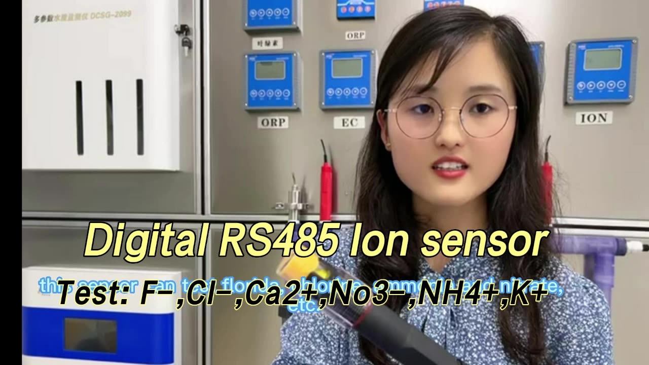 Rs485 4-20ma Online Ammonia Ammonium Water Quality Monitoring Ion ...