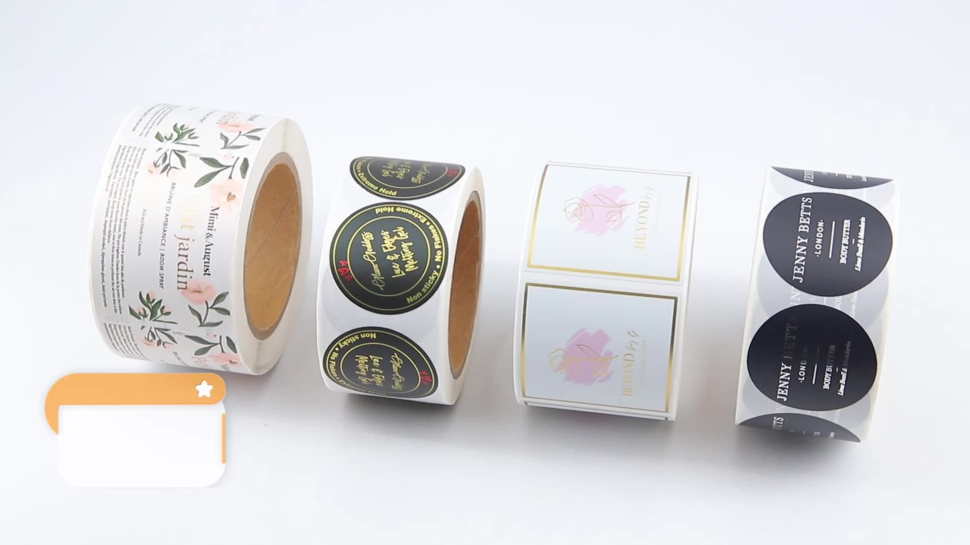 Custom Adhesive Pet Silver Foil Label For Packaging Hot Stamp Logo ...