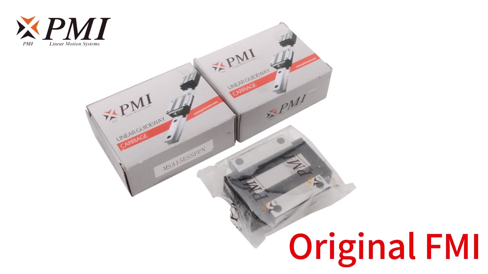 Original Pmi Taiwan Linear Guide Rail Msb15 Msb15tsssfcn Msb15ts Linear ...