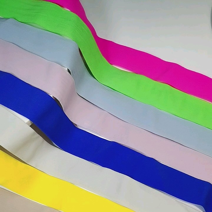Wholesale Factory Price Fold Over Elastic Tape Folded Elastic 3/4 Nylon ...