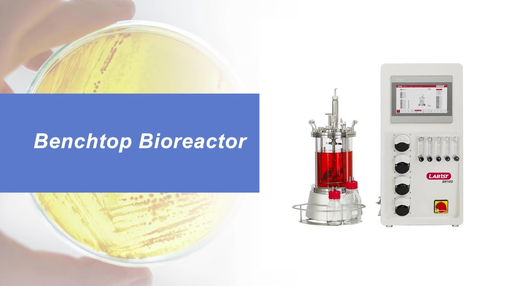 Lab1st Microbial Culture Cell Culture Benchtop Bioreactor 1l 2l 3l 5l ...