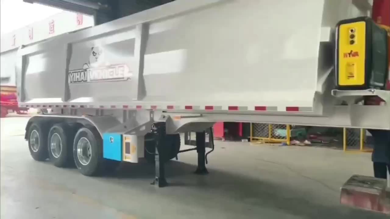 Truck Trailers 3 4 Axis Multi-wire Transport Lowboy 28 Ft Tip Back Semi ...