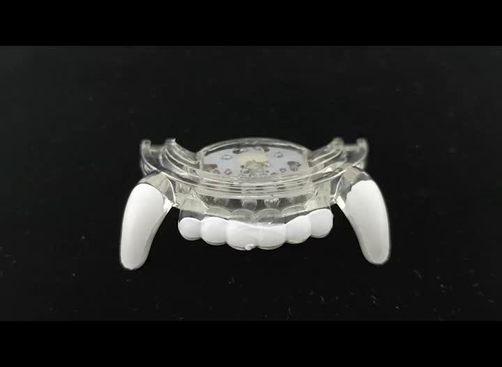 LED Flashing Teeth Light Mouth Guard for Halloween Parties