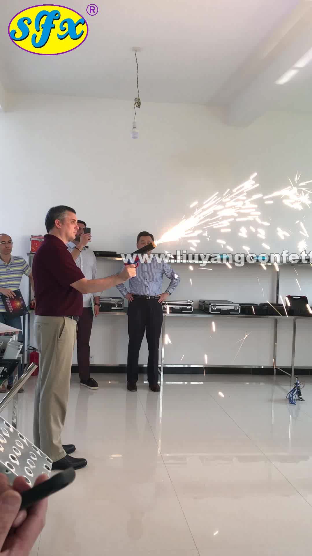 Cold Pyro Gun Receiver Hand Held Shooter Ignition Party Pyrotechnic ...