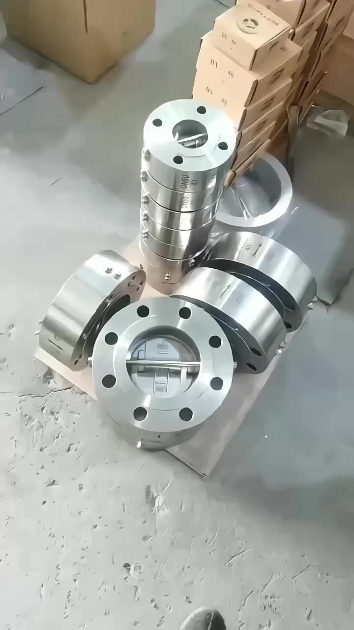 厂家供应H46H-16P法兰双瓣止回阀不锈钢硬密封两瓣式止回阀-阿里巴巴