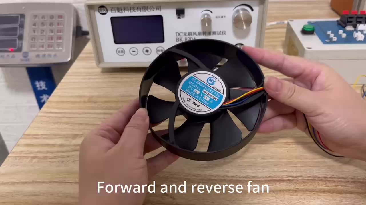 Industrial Air Extractor 120mm Reversible Flow High Speed 4500rpm Brushless 24v Dc Fan Blower ...