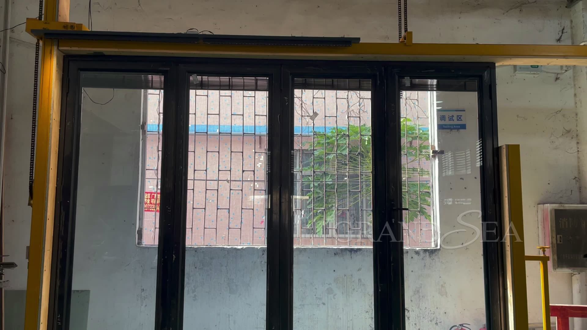 12mm Unbreakable Low E Glass Interior Frameless Aluminum Glass Folding ...