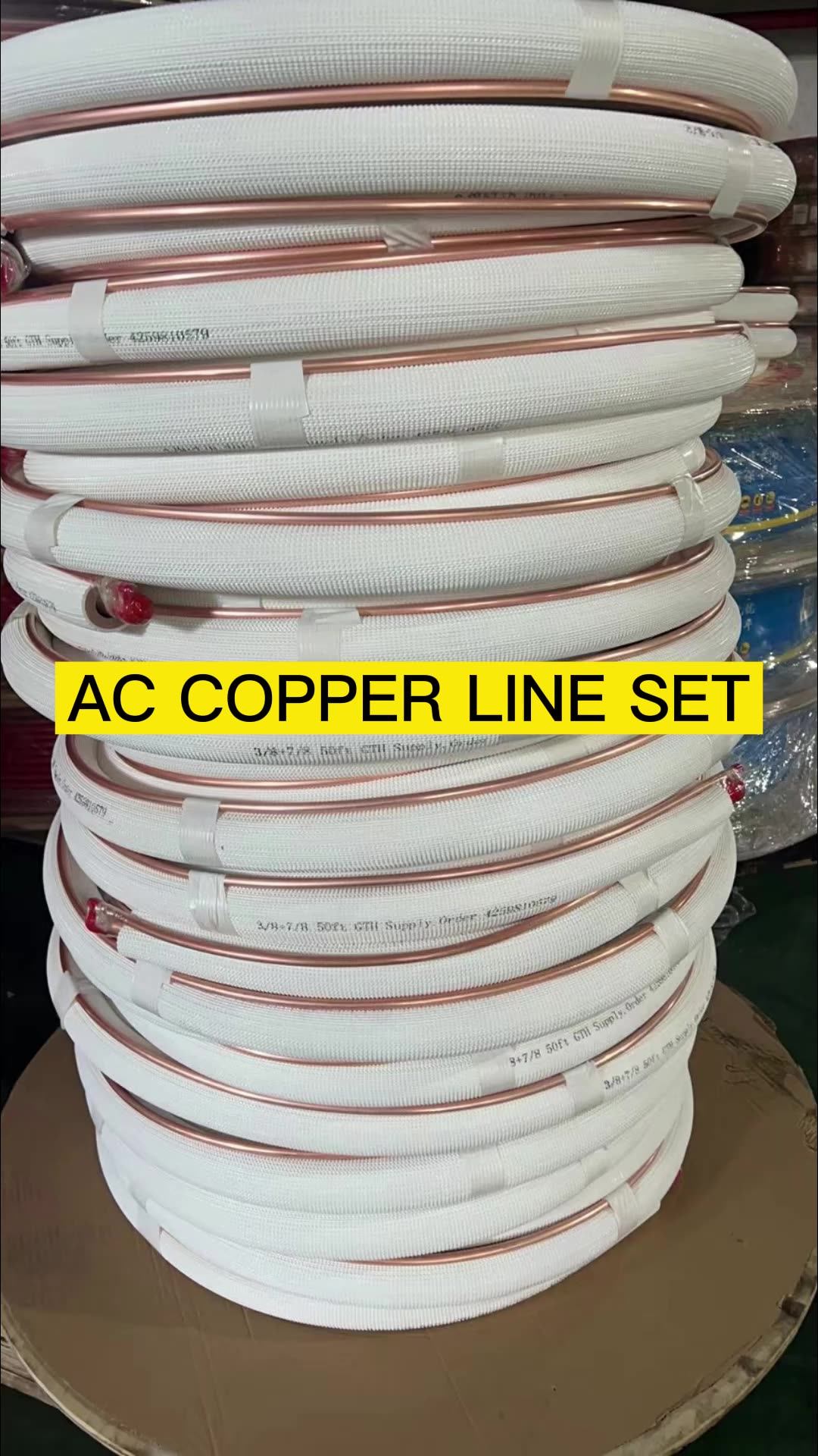 High Quality 20m Insulated Air Conditioner Copper Tube In Pair Coil ...