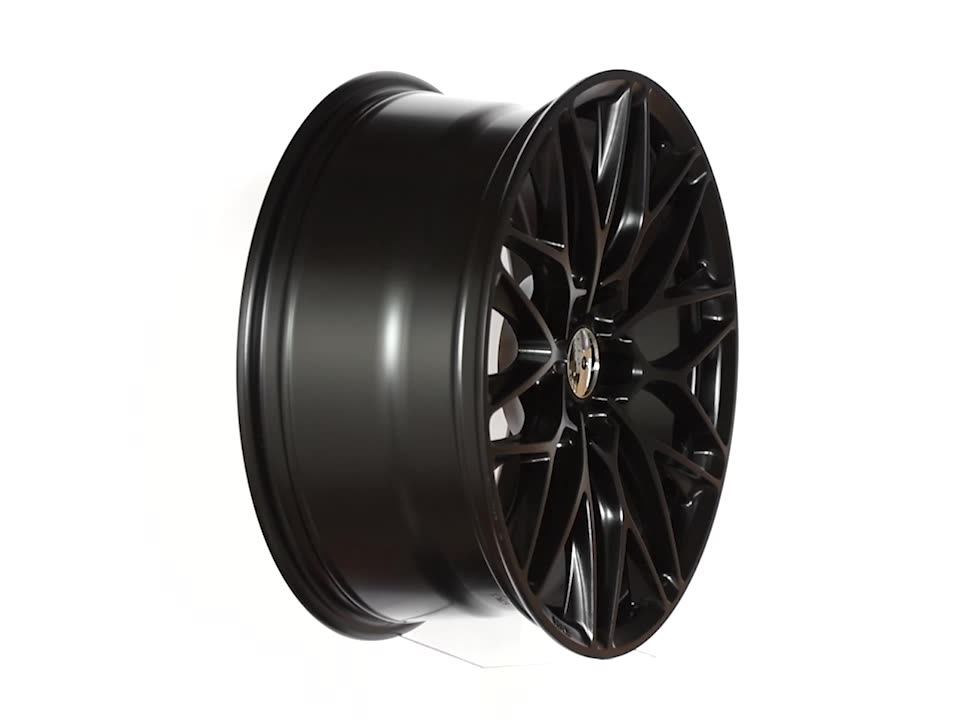 688 Aftermarket 17x7.5 5 Holes Lugs Mag 18x8 Univers Black Aluminum ...