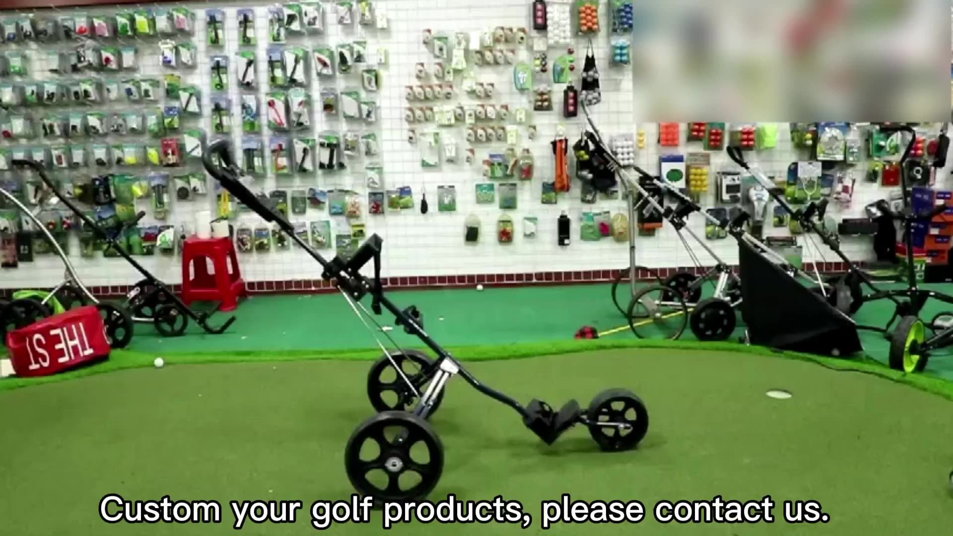 Custom Made Pull Golf Cart Folding Golf Trolley Lightweight Folding ...