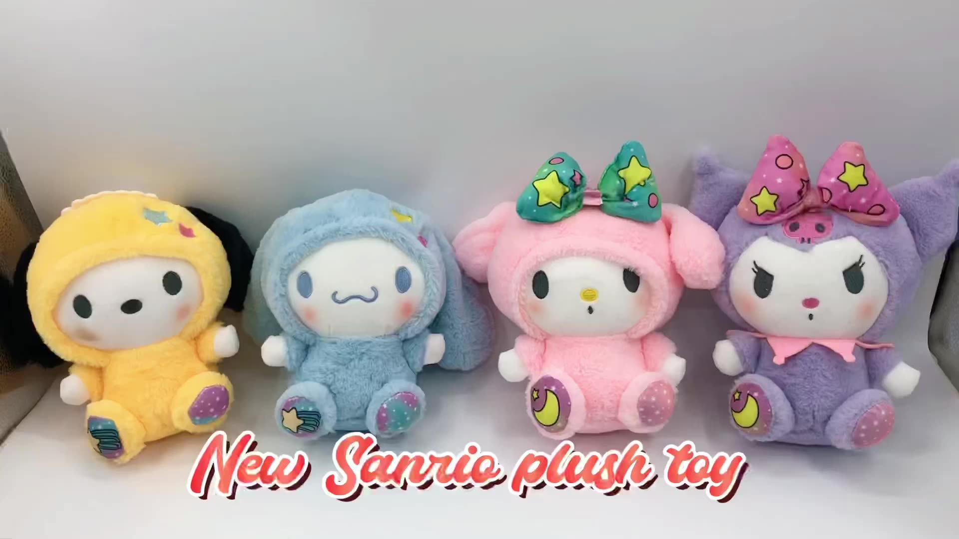 Ready To Ship 23cm Kawaii My Melody Cinnamoroll Purin Dog Kuromi Stand ...