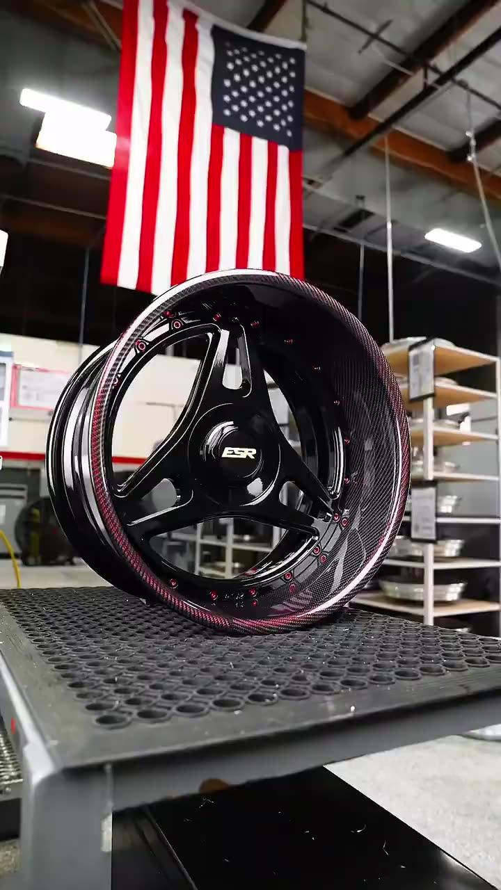 Carbon Fiber Sports Car Rims Forged Aluminum Alloy 5x114.3 5x120 5x130 ...