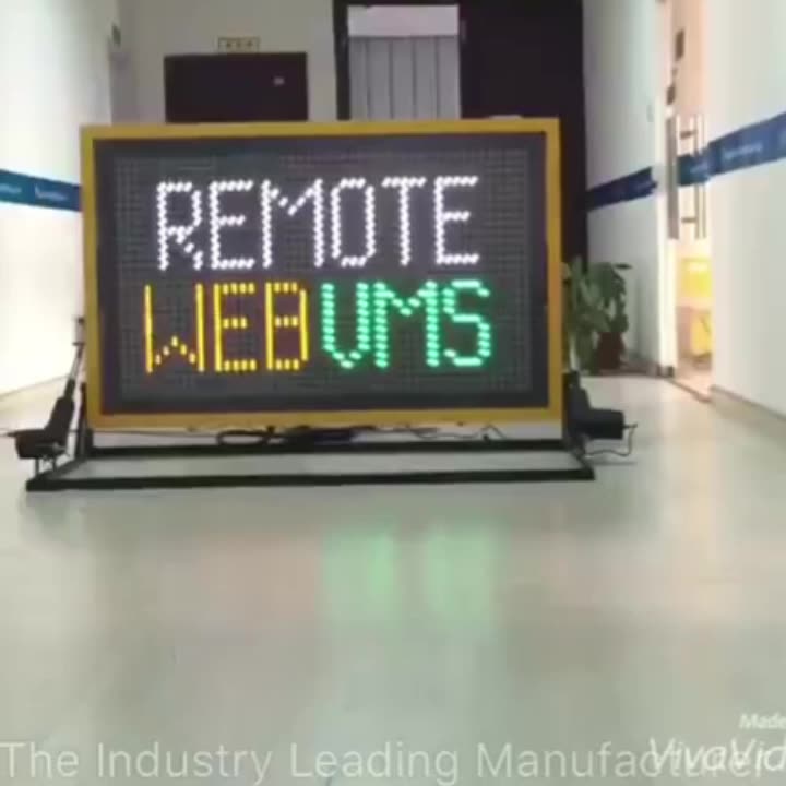 Outdoor Variable Message Signs Portable Truck Mounted Led Traffic Vms Display - Buy Outdoor ...