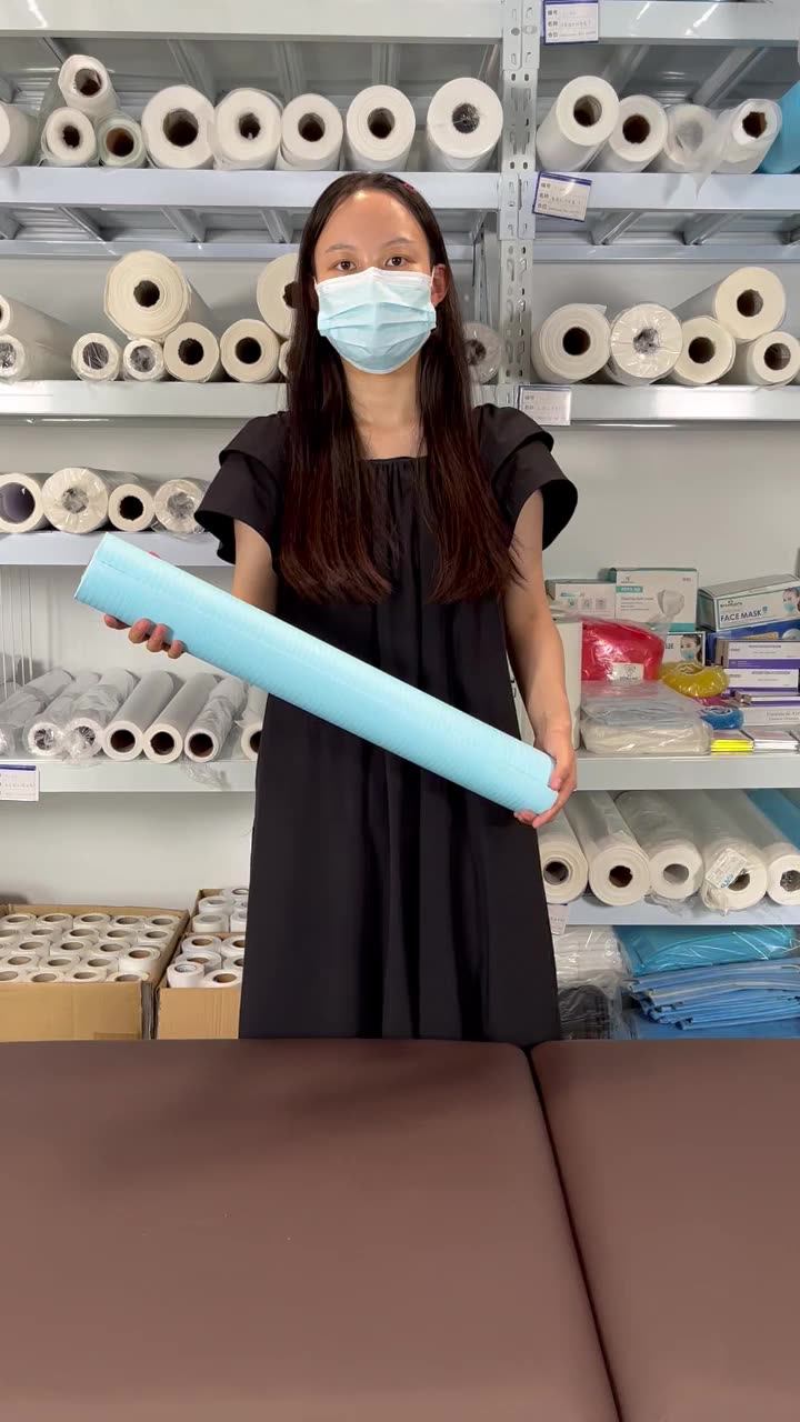 Disposable Waterproof Blue Medical Examination Paper Laminated Pe Film ...